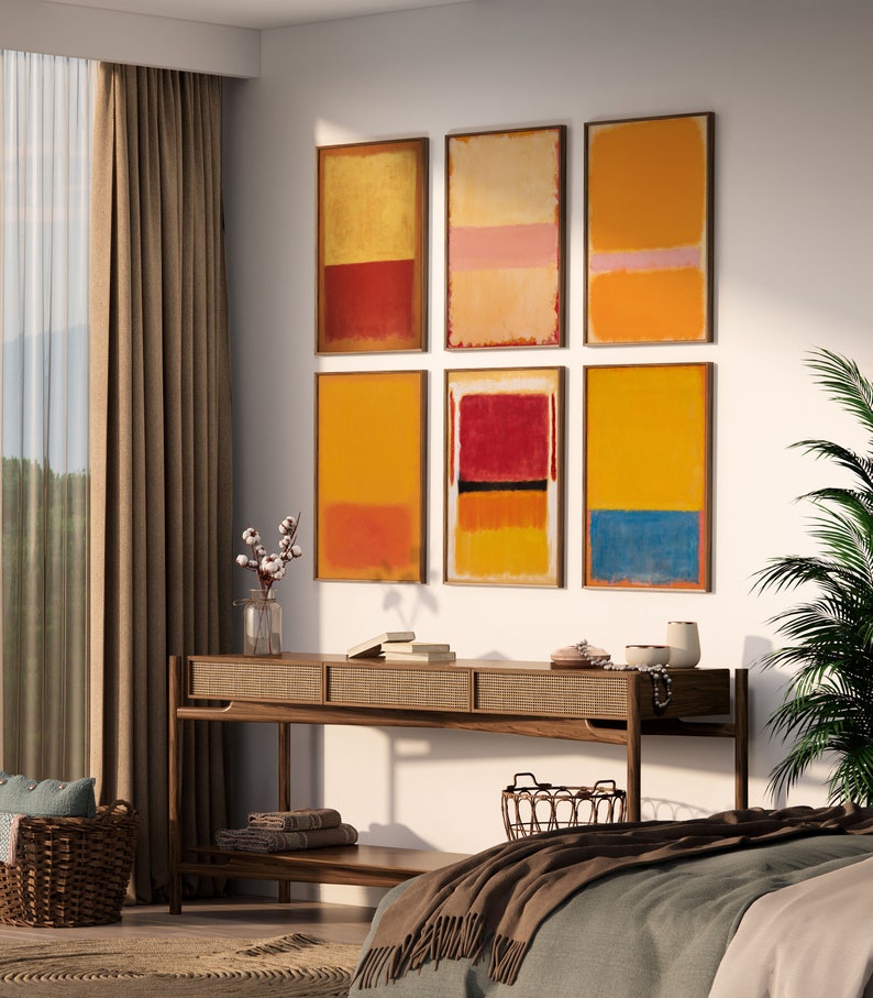 Mark Rothko Poster Set Mark Rothko Exhibition Print Mark - Etsy UK