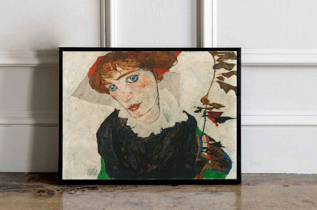 Egon Schiele Print - Portrait of Wally Neuzil (1912), Egon Schiele Wall ...