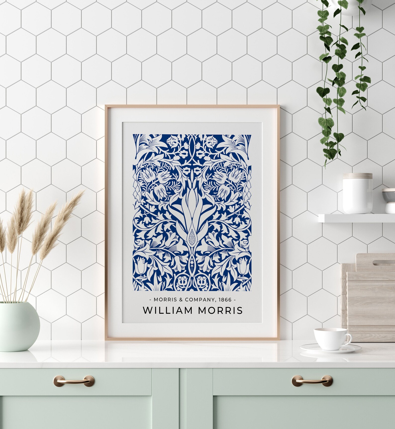 William Morris Tulip Poster, William Morris Tulip Print, William Morris ...