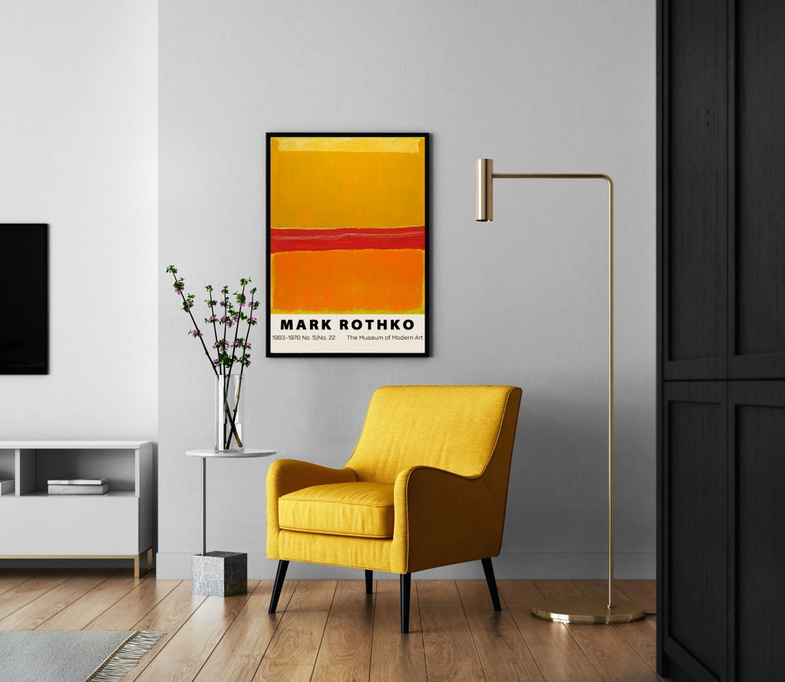 Mark Rothko Exhibition Poster Mark Rothko Art Print Abstract | Etsy