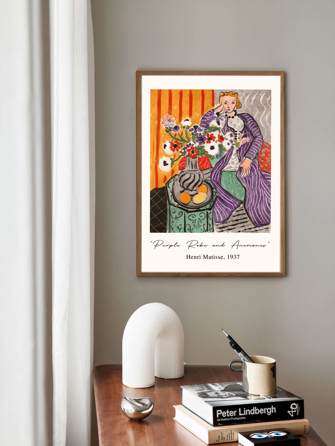 Henri Matisse Purple Robe and Anemones 1937 Poster, Henri Matisse Wall ...