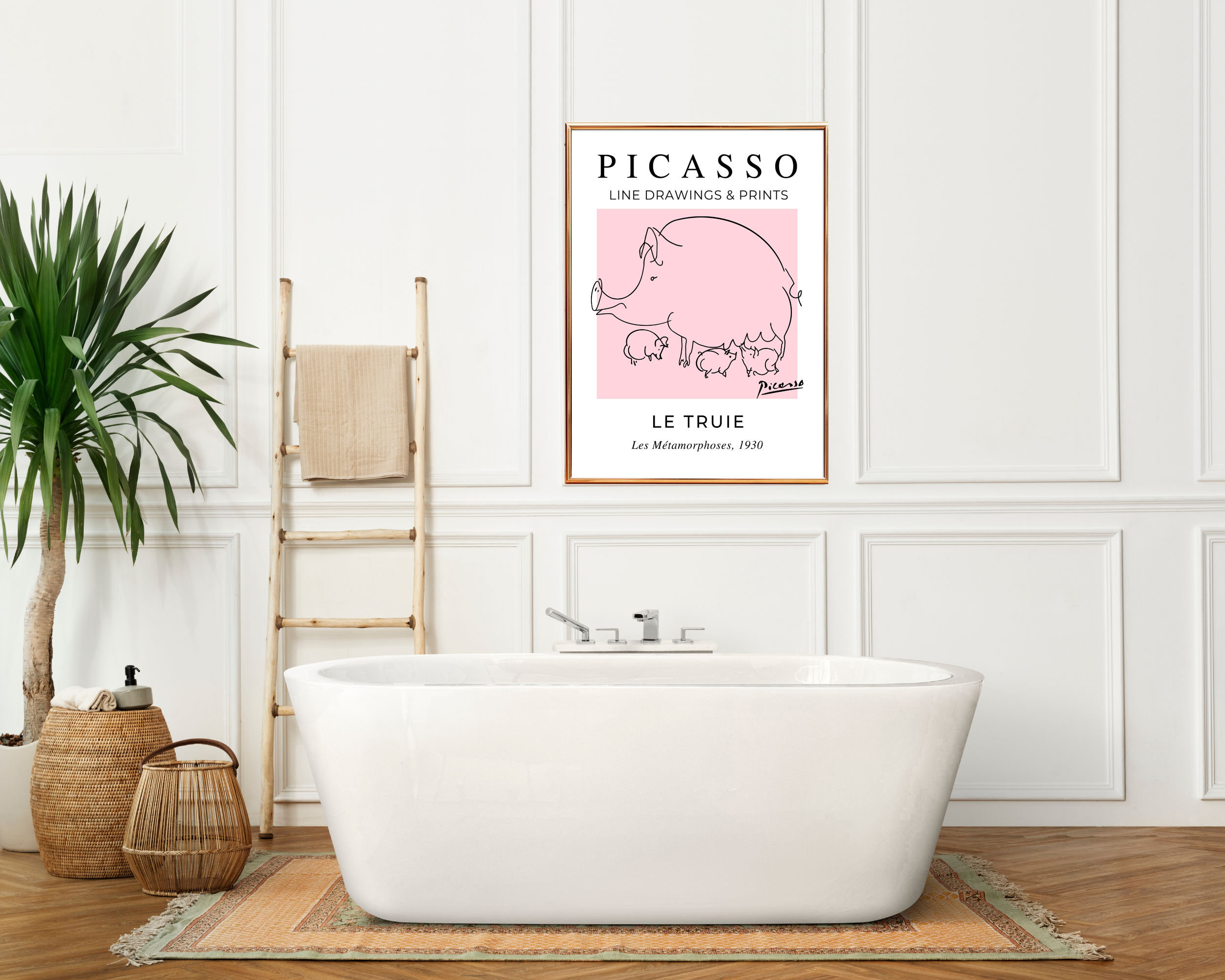 Picasso - Pig Poster, Picasso Exhibition Poster, Picasso Exhibition ...