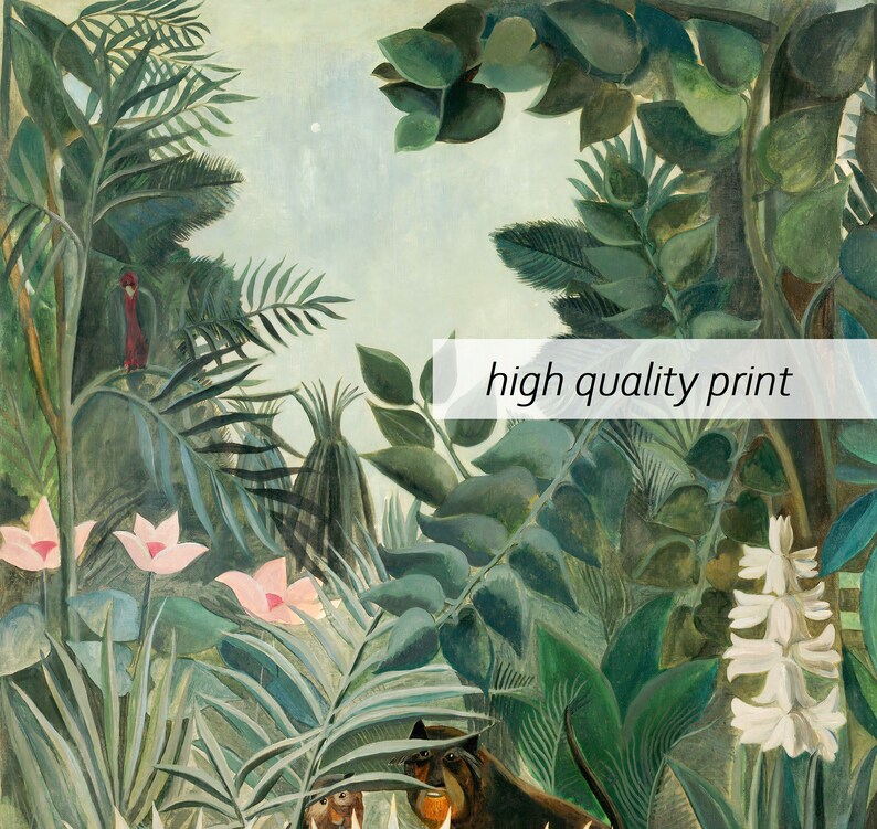 Henri Rousseau the Equatorial Jungle 1909 Print Jungle - Etsy
