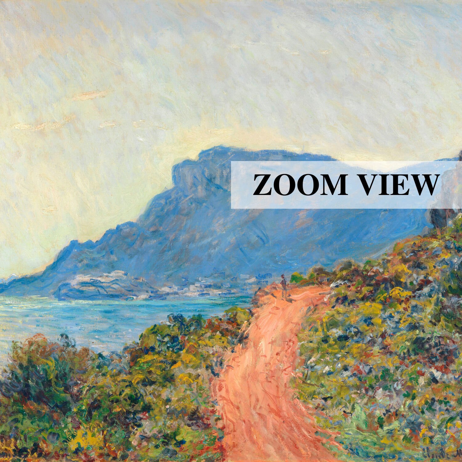 Claude Monet the Corniche Near Monaco 1884 Poster, Monet Exhibition ...