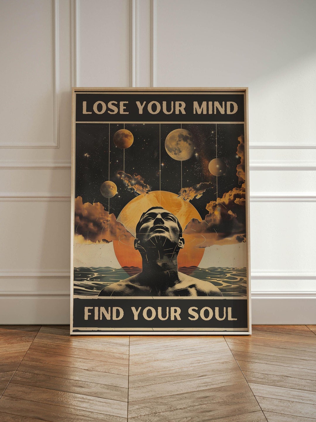 Lose Your Mind Find Your Soul Vintage Poster, Lose Your Mind Print ...