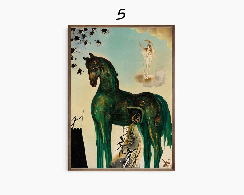 Salvador Dali Poster Sets Salvador Dali Exhibition Print - Etsy