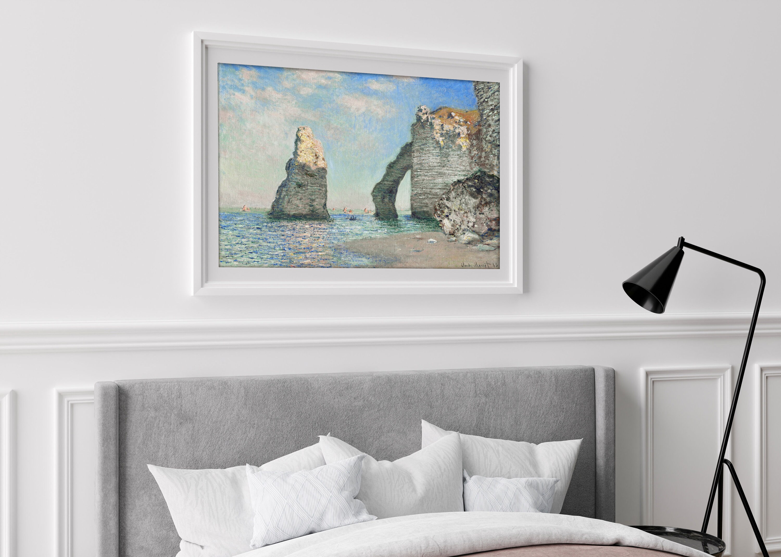 Claude Monet the Cliffs at Etretat 1885 Poster Etretat Cliffs - Etsy