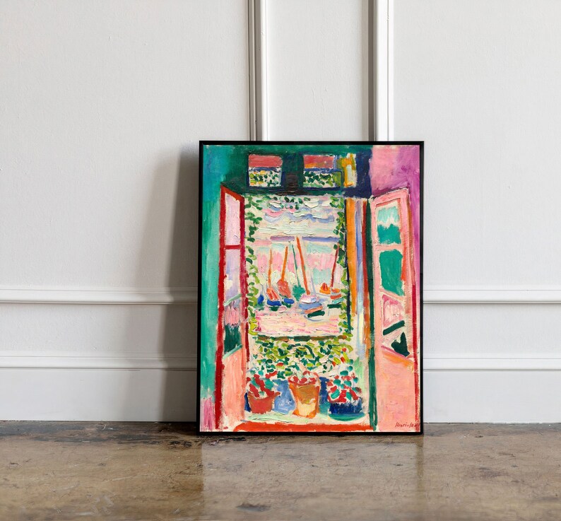 Henri Matisse Poster Open Window Poster Matisse Wall Art - Etsy