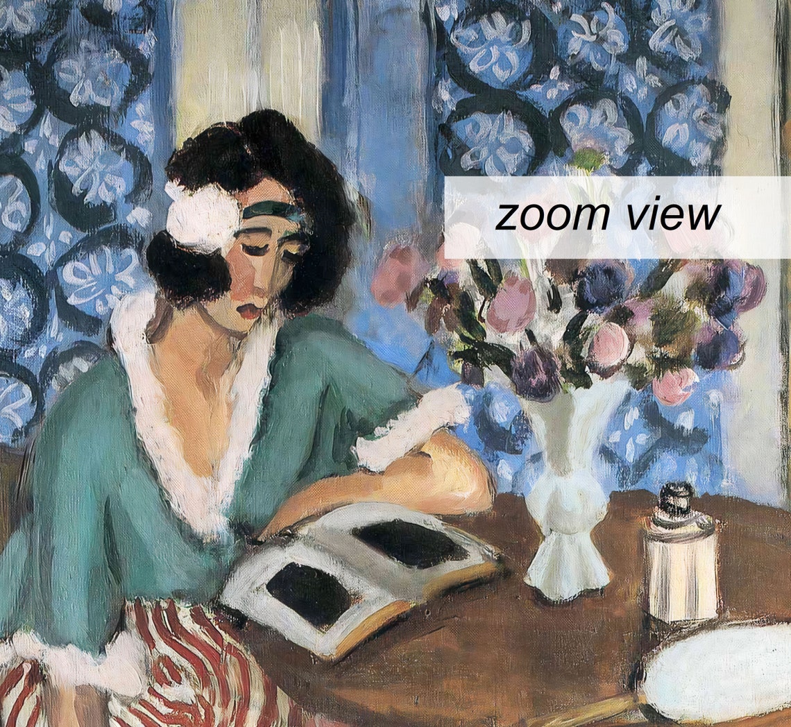 Henri Matisse Woman Reading 1894 Poster Henri Matisse Wall - Etsy
