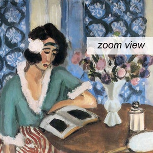 Henri Matisse Woman Reading 1894 Poster, Henri Matisse Wall Art, Henri ...