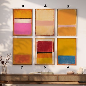 Mark Rothko Poster Set, Mark Rothko Exhibition Print, Mark Rothko Wall ...