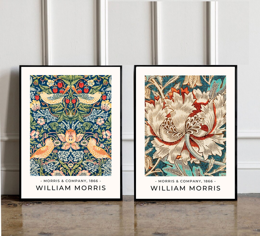 SET OF 2 William Morris Posters, William Morris Print, William Morris ...
