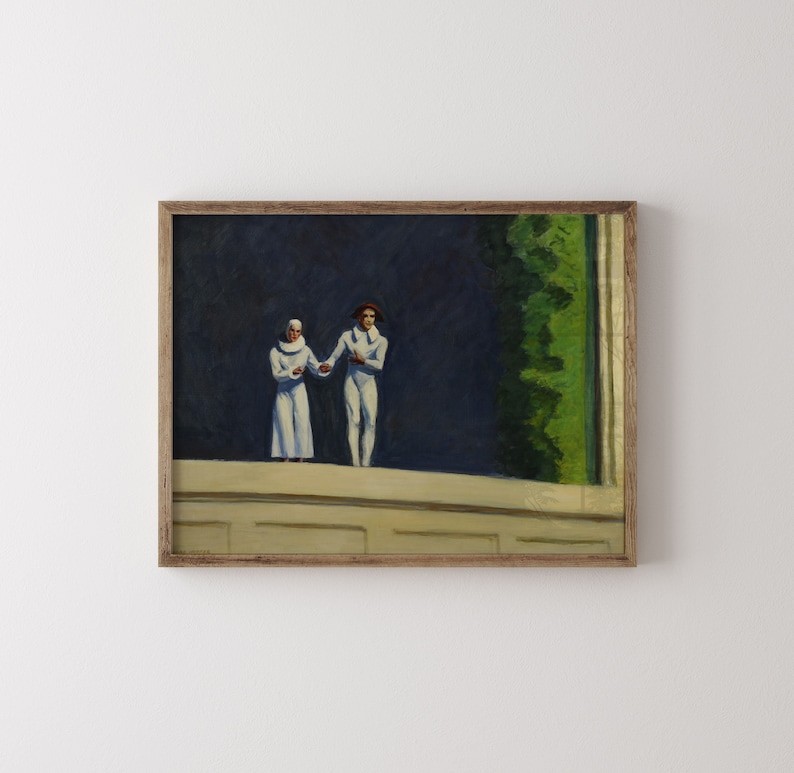 Edward Hopper Two Comedinas Poster Edward Hopper Exhibition - Etsy