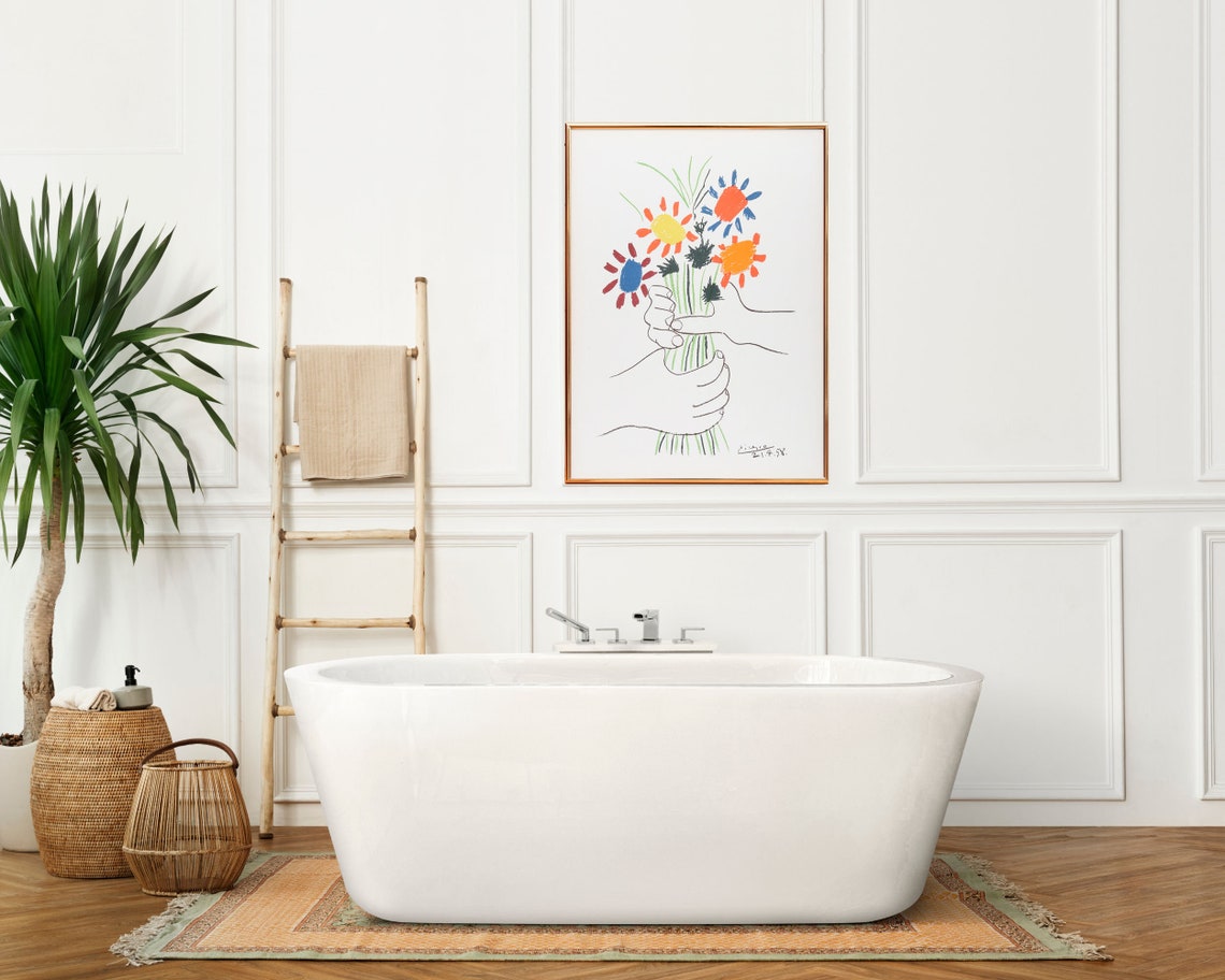 Picasso Flower Poster Picasso Exhibition Poster Picasso - Etsy