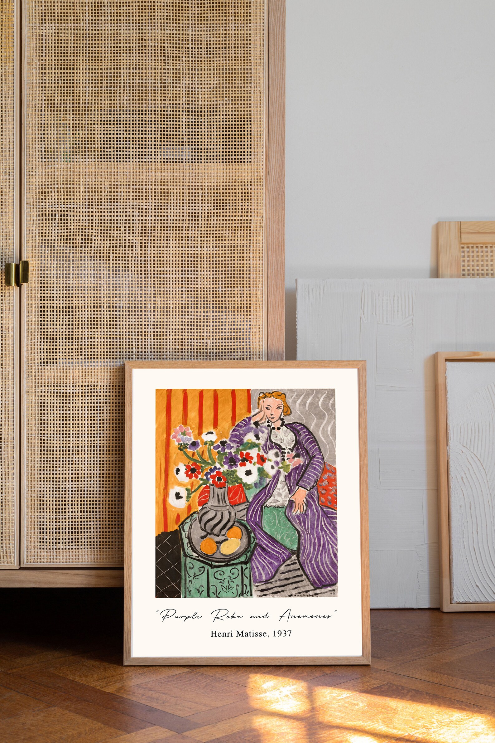 Henri Matisse Purple Robe and Anemones 1937 Poster, Henri Matisse Wall ...