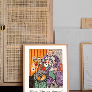 Henri Matisse Purple Robe and Anemones 1937 Poster, Henri Matisse Wall ...
