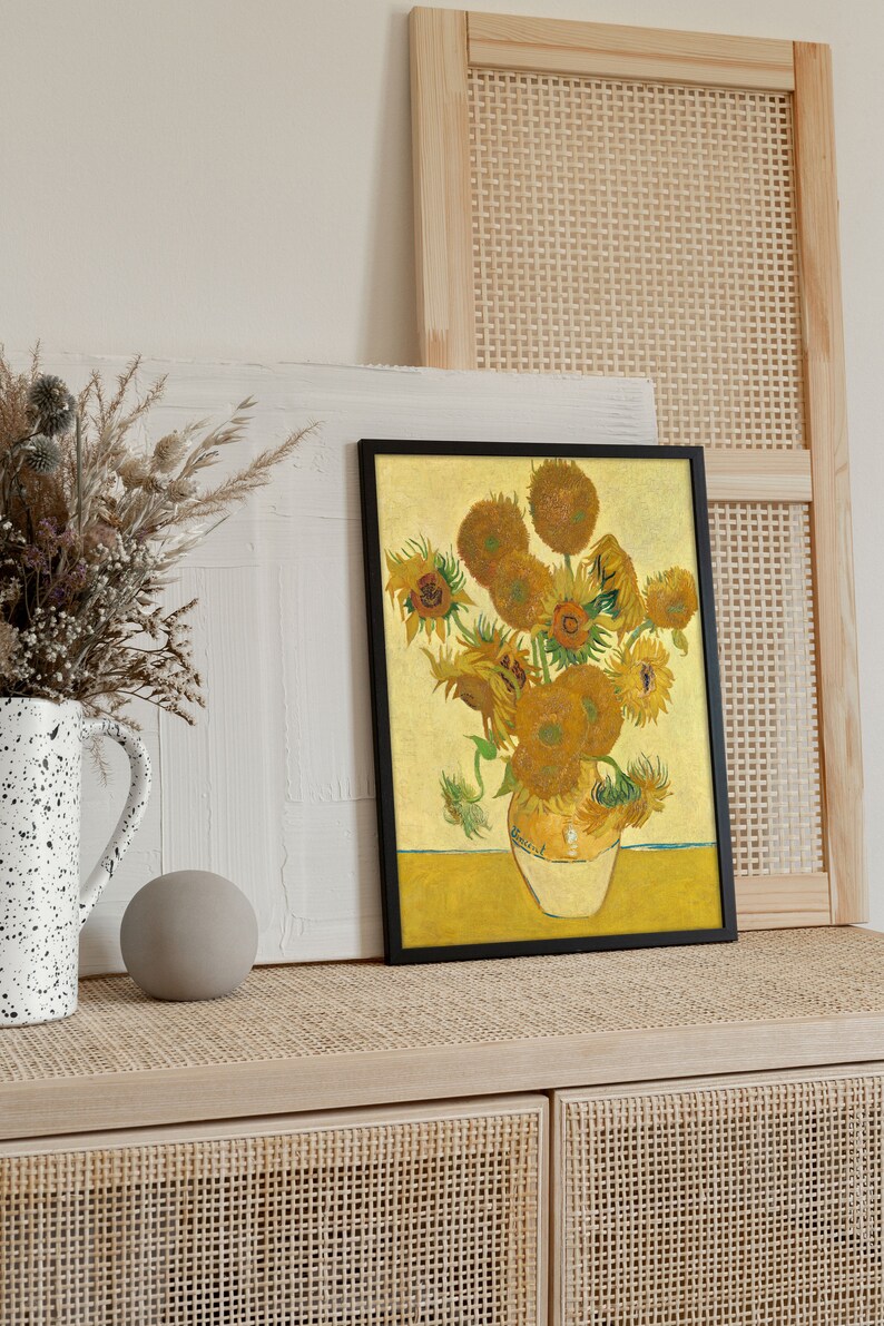 Vincent Van Gogh Sunflowers Print, Van Gogh Exhibition Poster ...