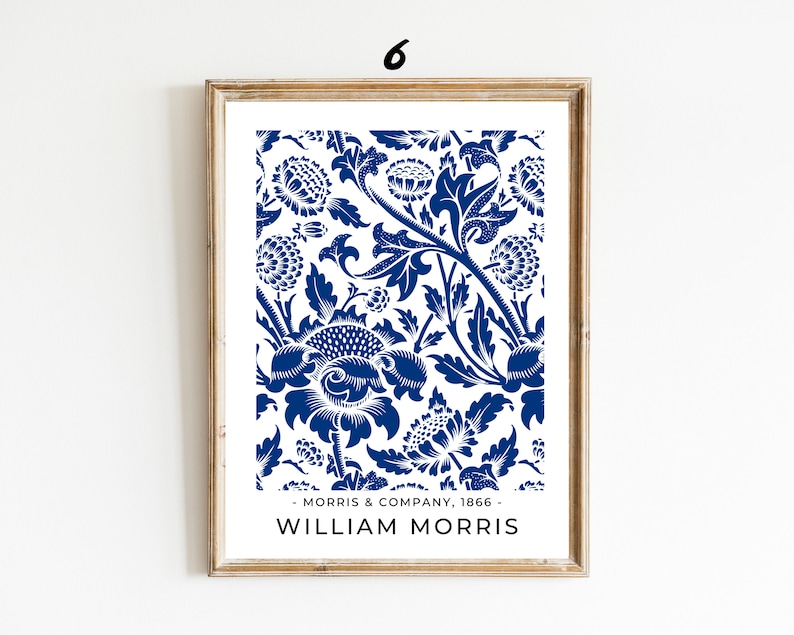 William Morris Poster Set, William Morris Exhibition Print, William ...