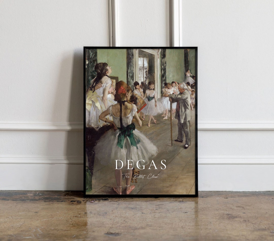 Edgar Degas the Ballet Class Print, Degas Ballerina Poster, Vintage ...