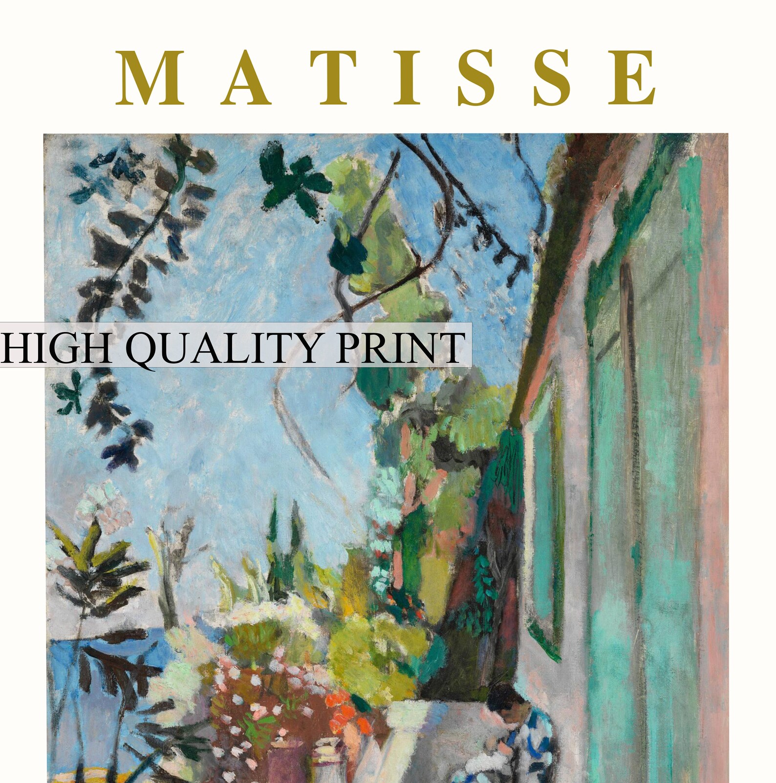 SET OF 2 Henri Matisse Posters Set, the Window Poster, the Terrace ...