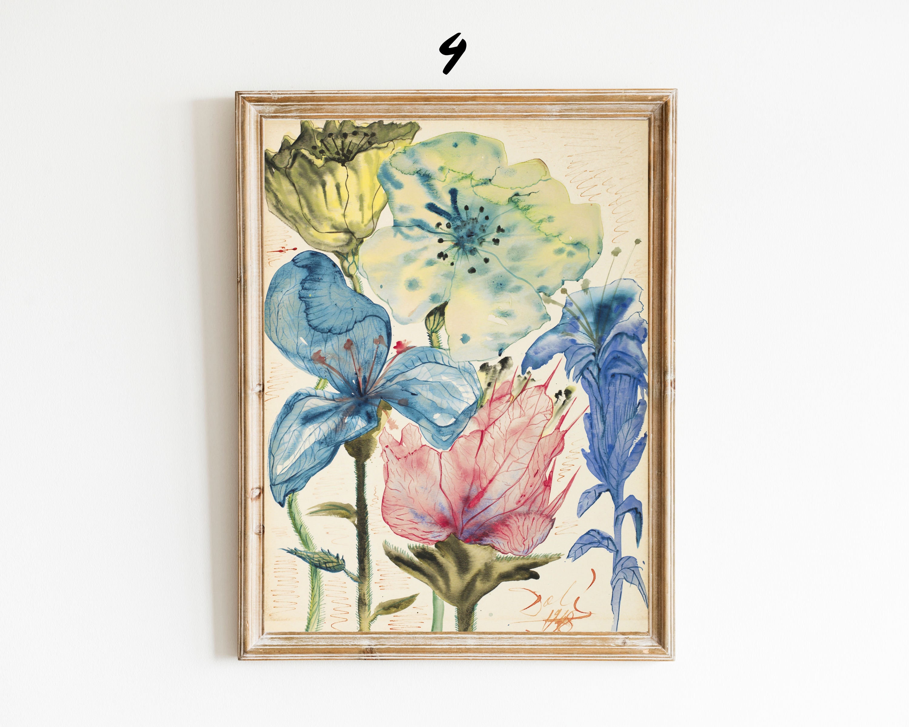 Salvador Dali Poster Set Salvador Dali Exhibition Print - Etsy UK