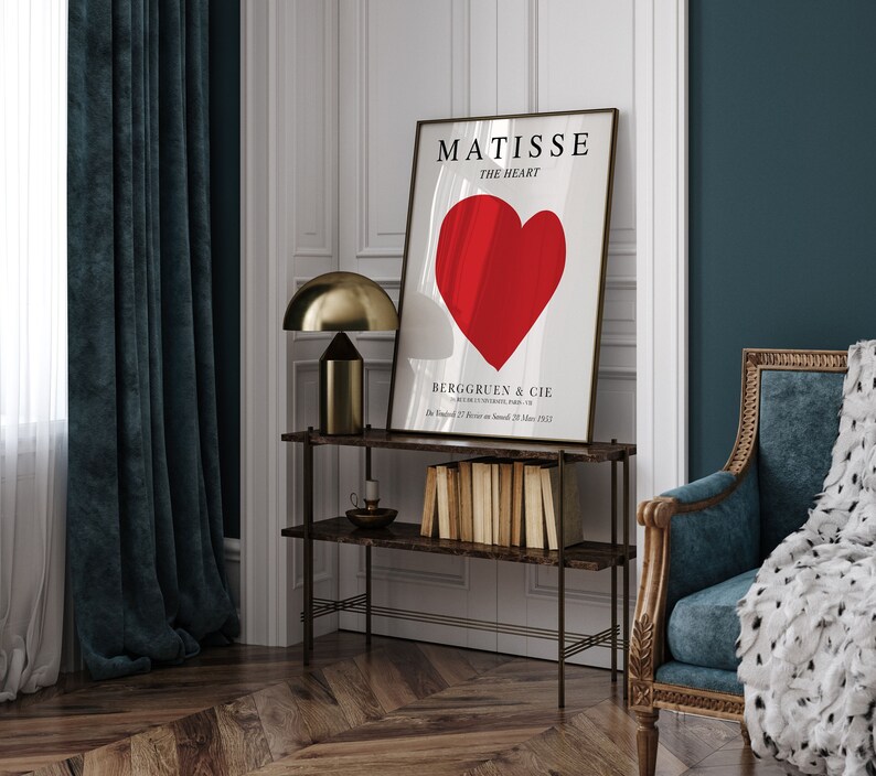 Henri Matisse Heart Print Matisse Heart Poster Minimalist - Etsy
