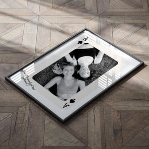 Photo Custom Wall Art on Ace Card, Custom Personalized Gift for Friends ...