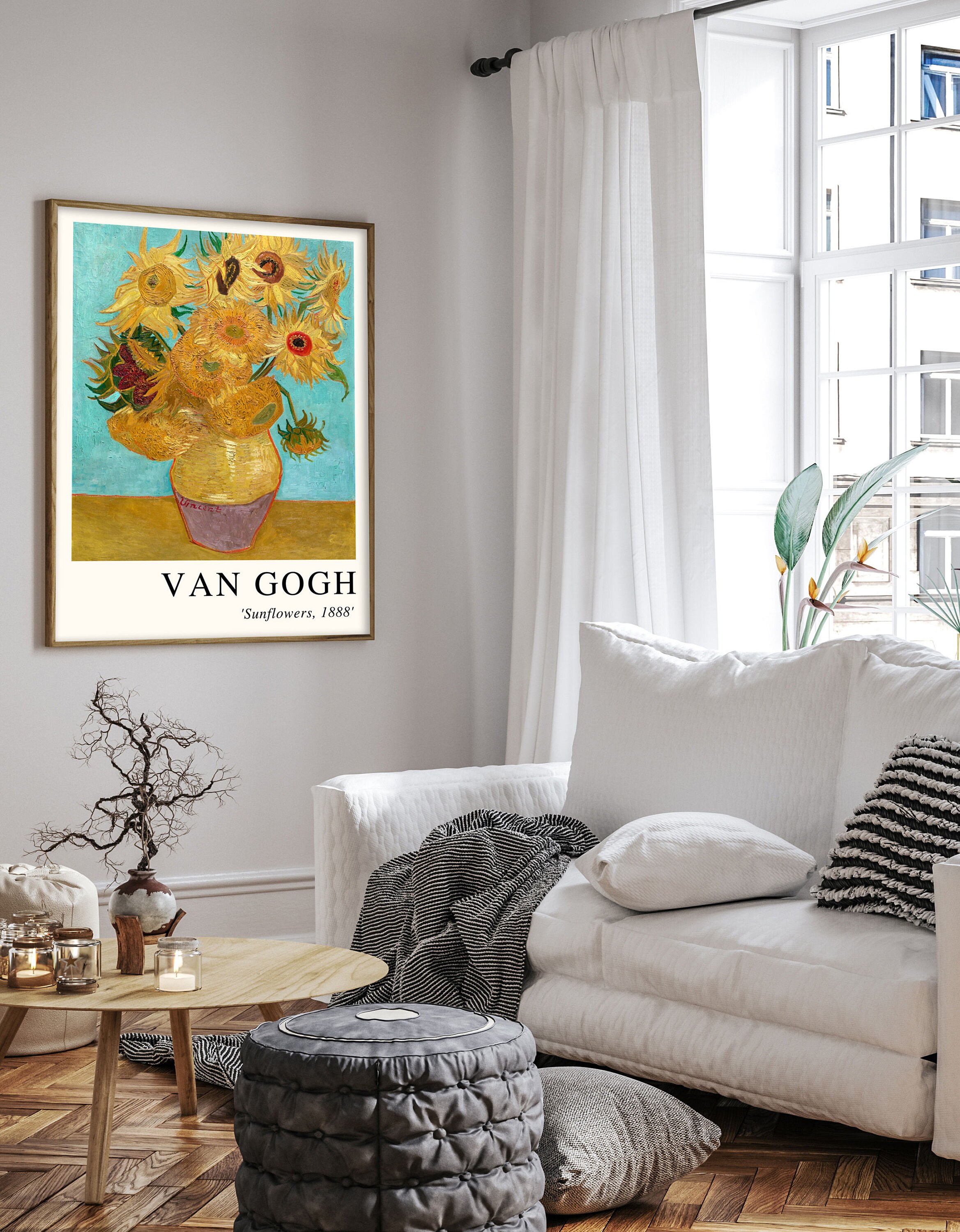 Vincent Van Gogh Posters, Sunflower Poster, Van Gogh Wall Art, Vincent ...
