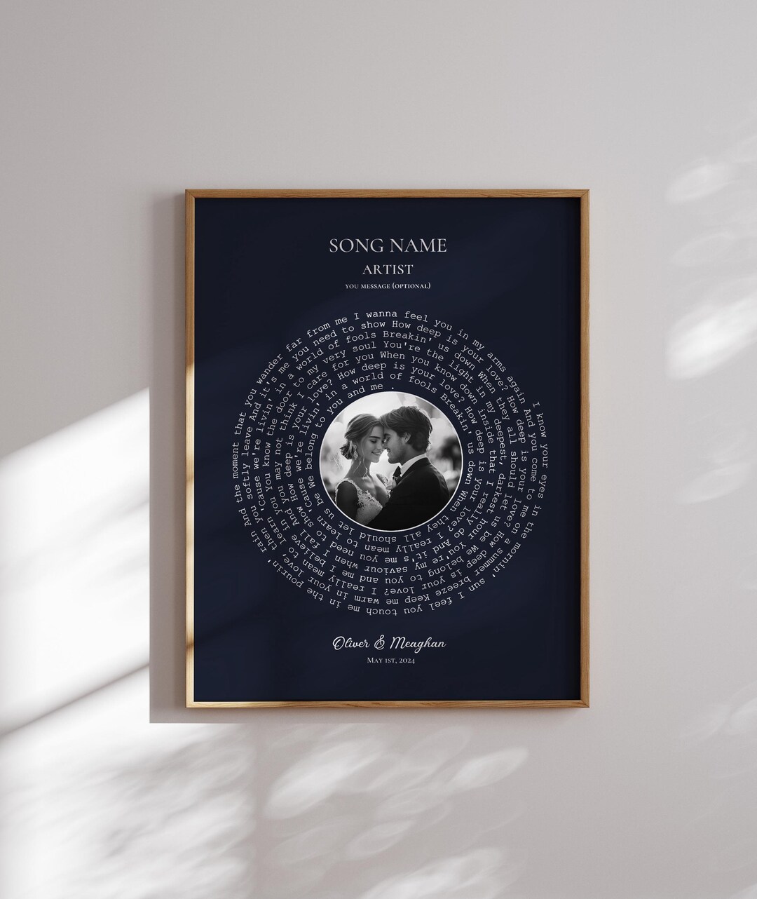 Personalised Music Poster, Customizable Music Gift, Personalised Vinyl ...