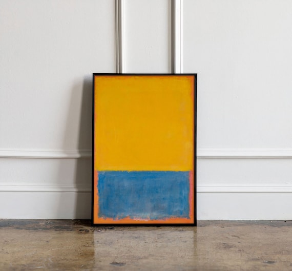 Mark Rothko Gelb und Blau auf Orange Poster Mark Rothko | Etsy