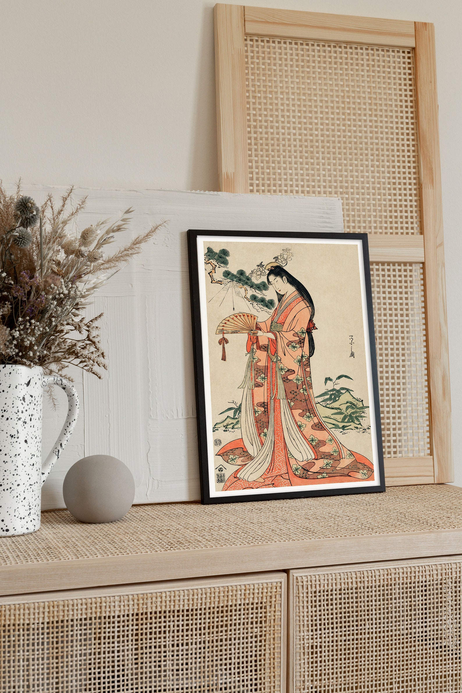 Sotoori Hime by Eishi Hosoda, Japanese Woman Poster, Japanese Art ...