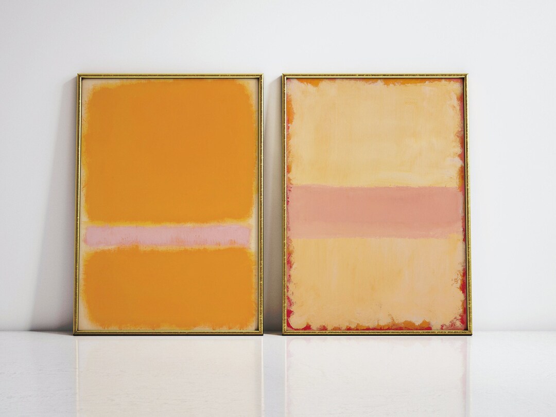 Set of 2 Mark Rothko Exhibition Poster, Mark Rothko Exhibition Print ...