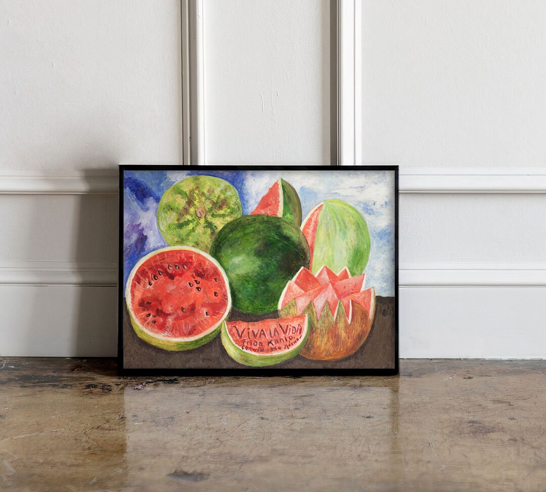 Rare Frida Kahlo Viva La Vida Print Vintage Frida Kahlo - Etsy