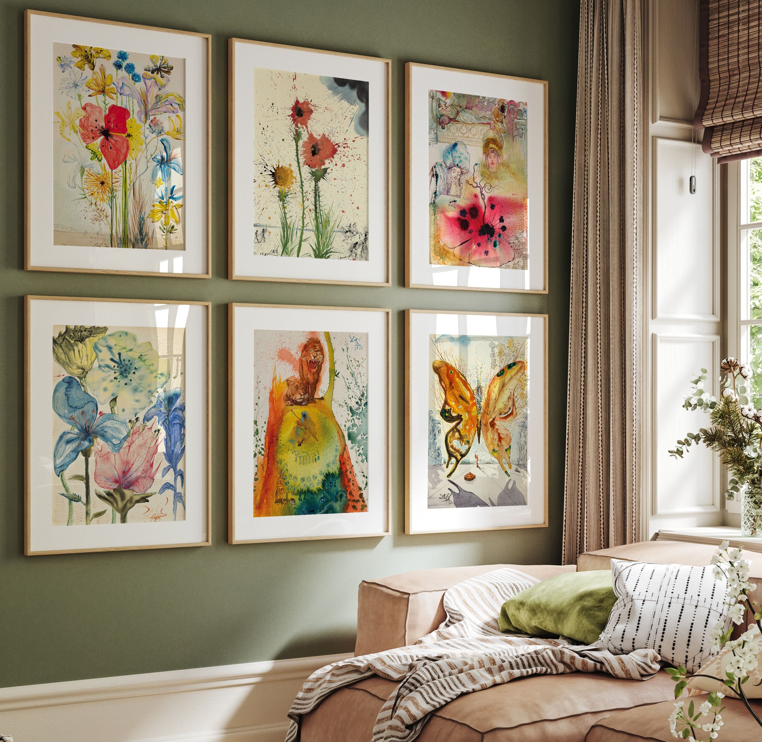 Salvador Dali Poster Set Salvador Dali Exhibition Print - Etsy UK