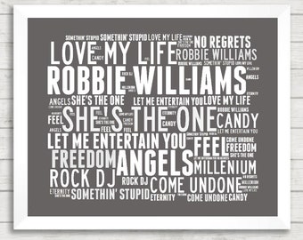 Robbie Williams Poster - Etsy