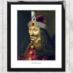PRINTABLE Art Print Vlad the Impaler Dracula Walachia Transylvania ...