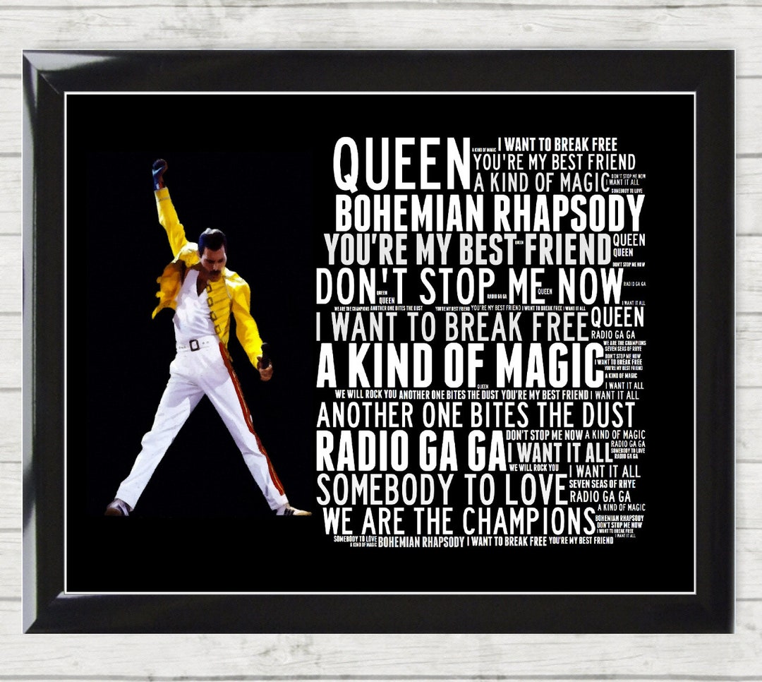 PRINTABLE Queen Music Songs Poster Art Print. Radio Ga Ga We - Etsy UK