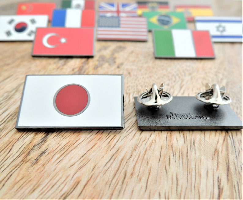 Japan Lapel Pin Japanese Flag Badge Gift for World Traveler - Etsy