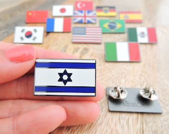 Israel Flag Pins - Etsy