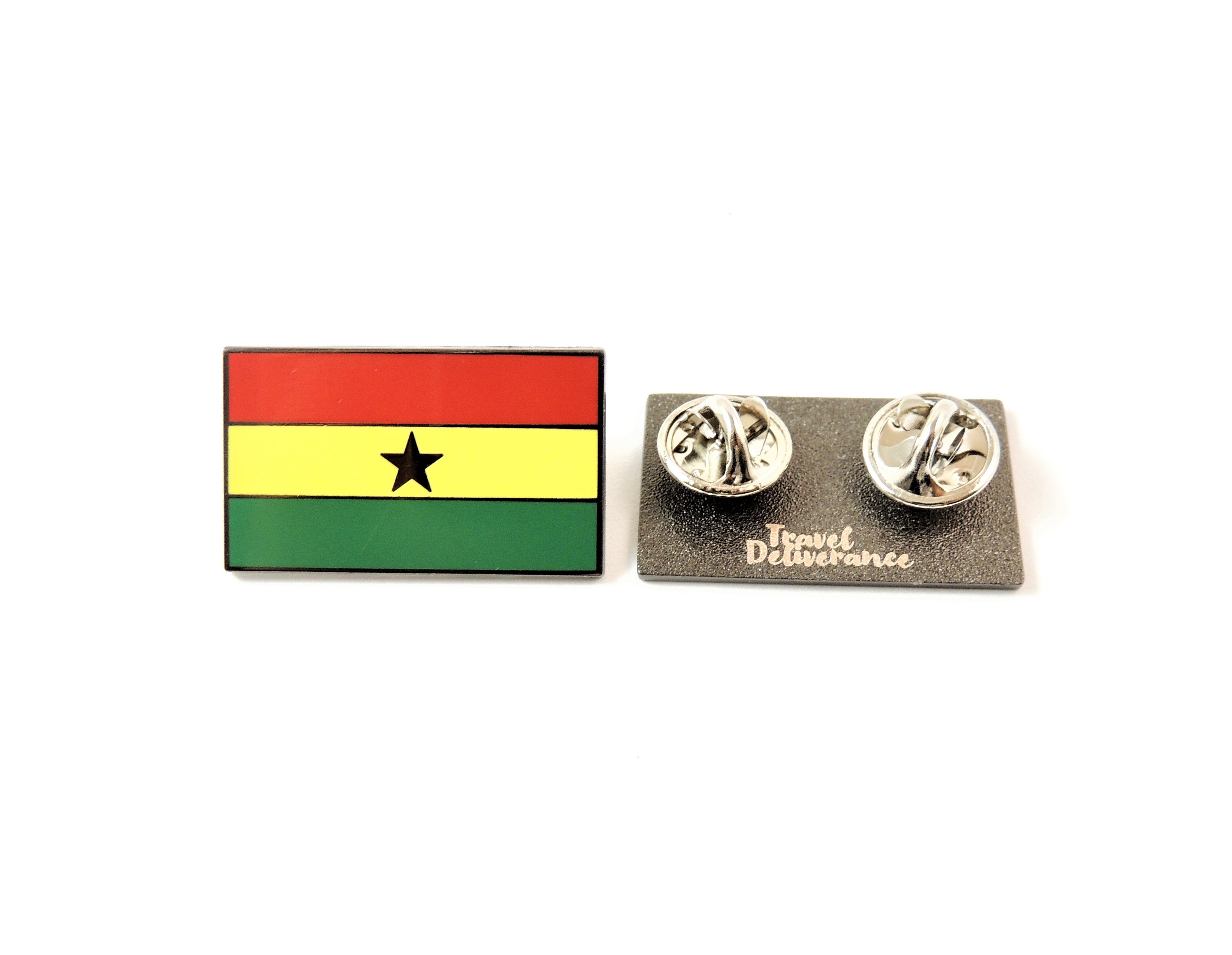 Ghana Flag Lapel Pin Ghanaian Flag Gift World Traveler Souvenir Gift ...