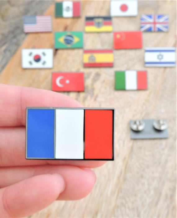 OOPSIES France Flag Lapel Pin French Flag Badge Gift for - Etsy