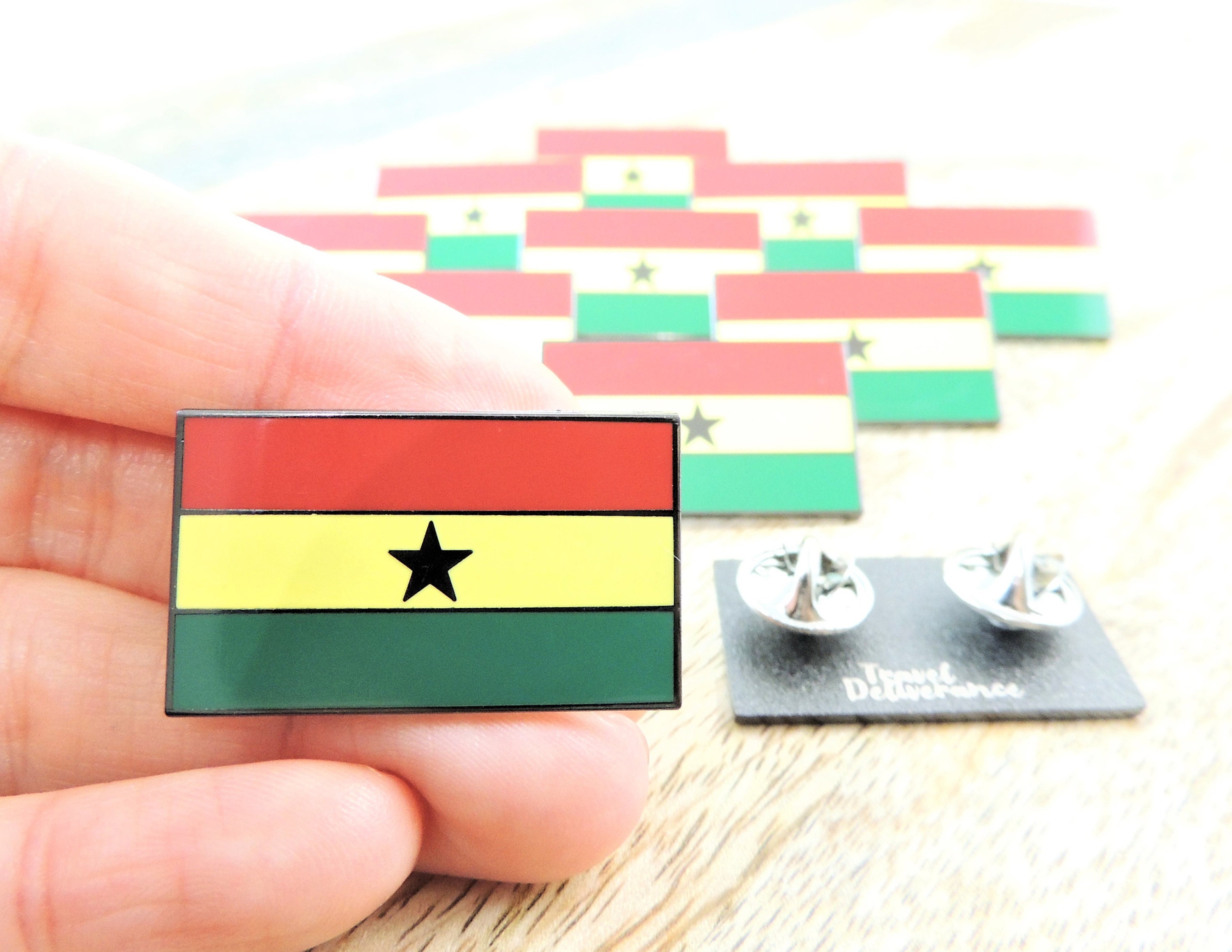 Ghana Flag Lapel Pin Ghanaian Flag Gift World Traveler Souvenir Gift ...