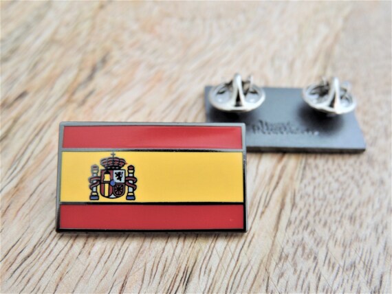 Spain Flag Lapel Pin Spanish Flag Badge Gift for World - Etsy