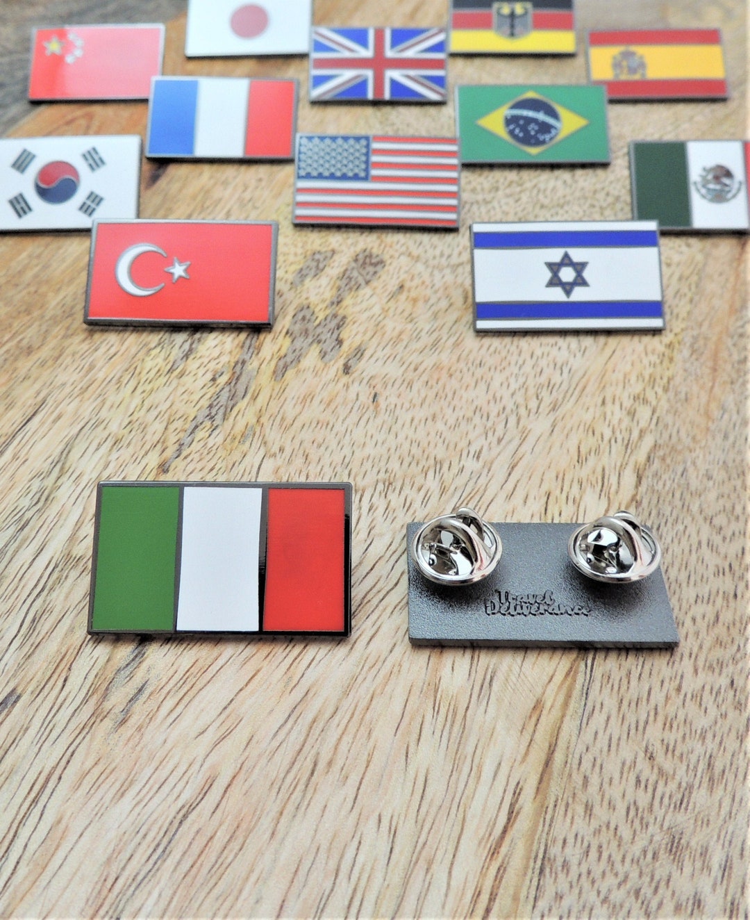 Italy Flag Lapel Pin Italian Flag Badge Gift for World - Etsy