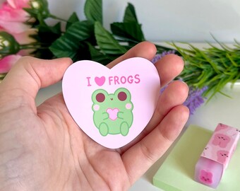 Frog Anatomy Waterproof Sticker Cartoon Froggy Decal Toad - Etsy