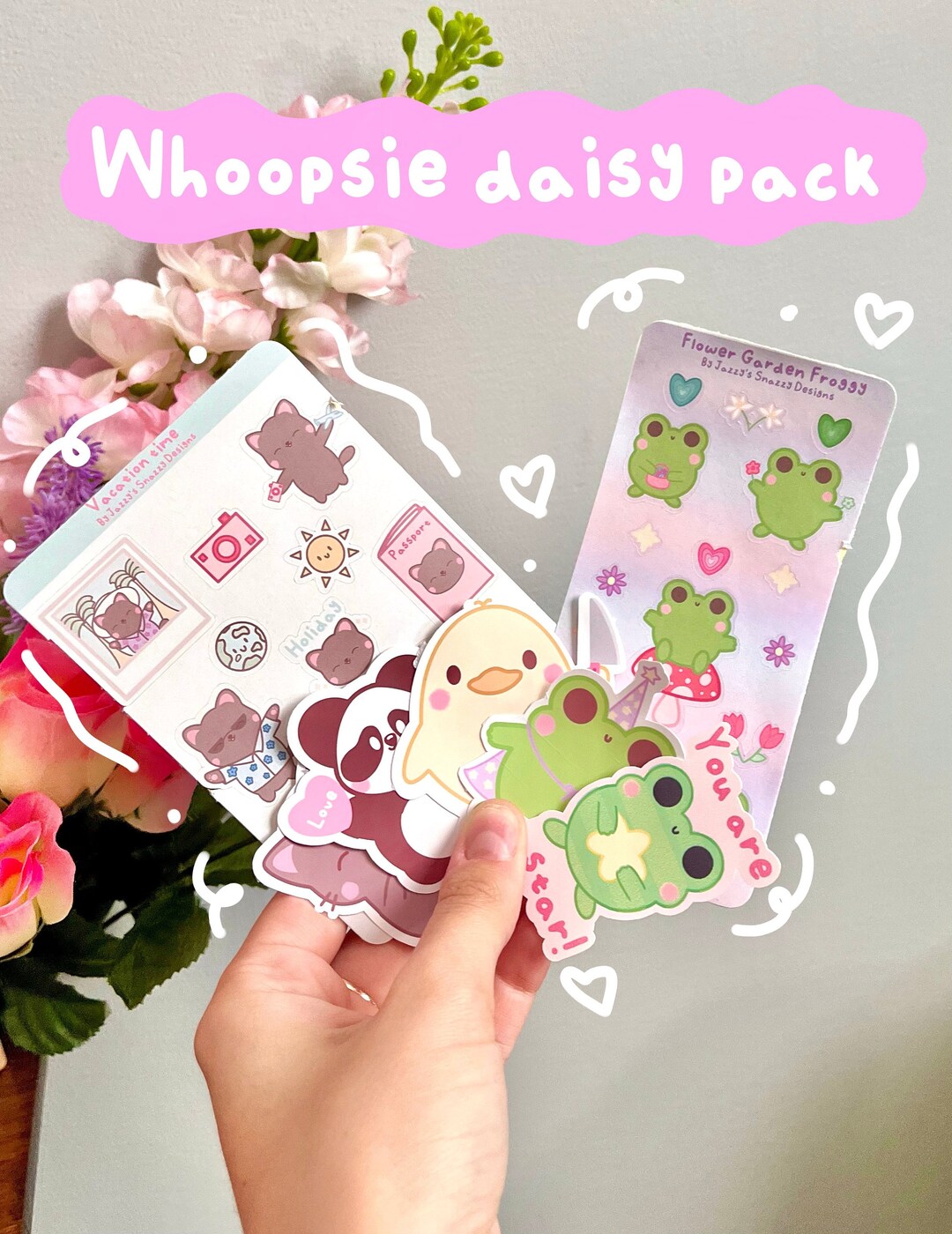 Whoopsie Daisy Packs, Cute Sticker Packs, Kawaii Sticker Packs, Cute ...