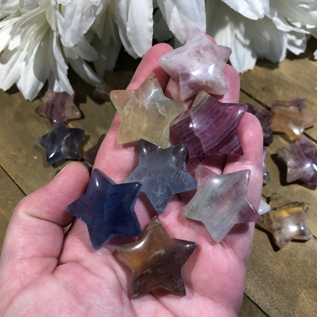 Fluorite Star Shaped Stone Crystal - Etsy