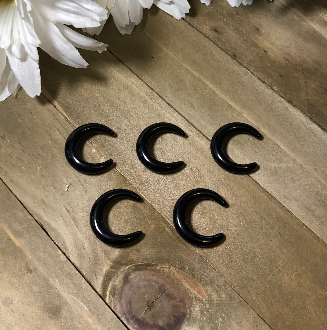 Obsidian Crescent Moon Shape Stone - Etsy