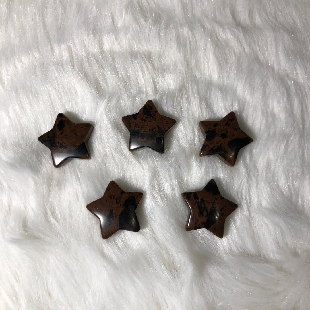 Mahogany Obsidian Star Shaped Stone Crystal - Etsy