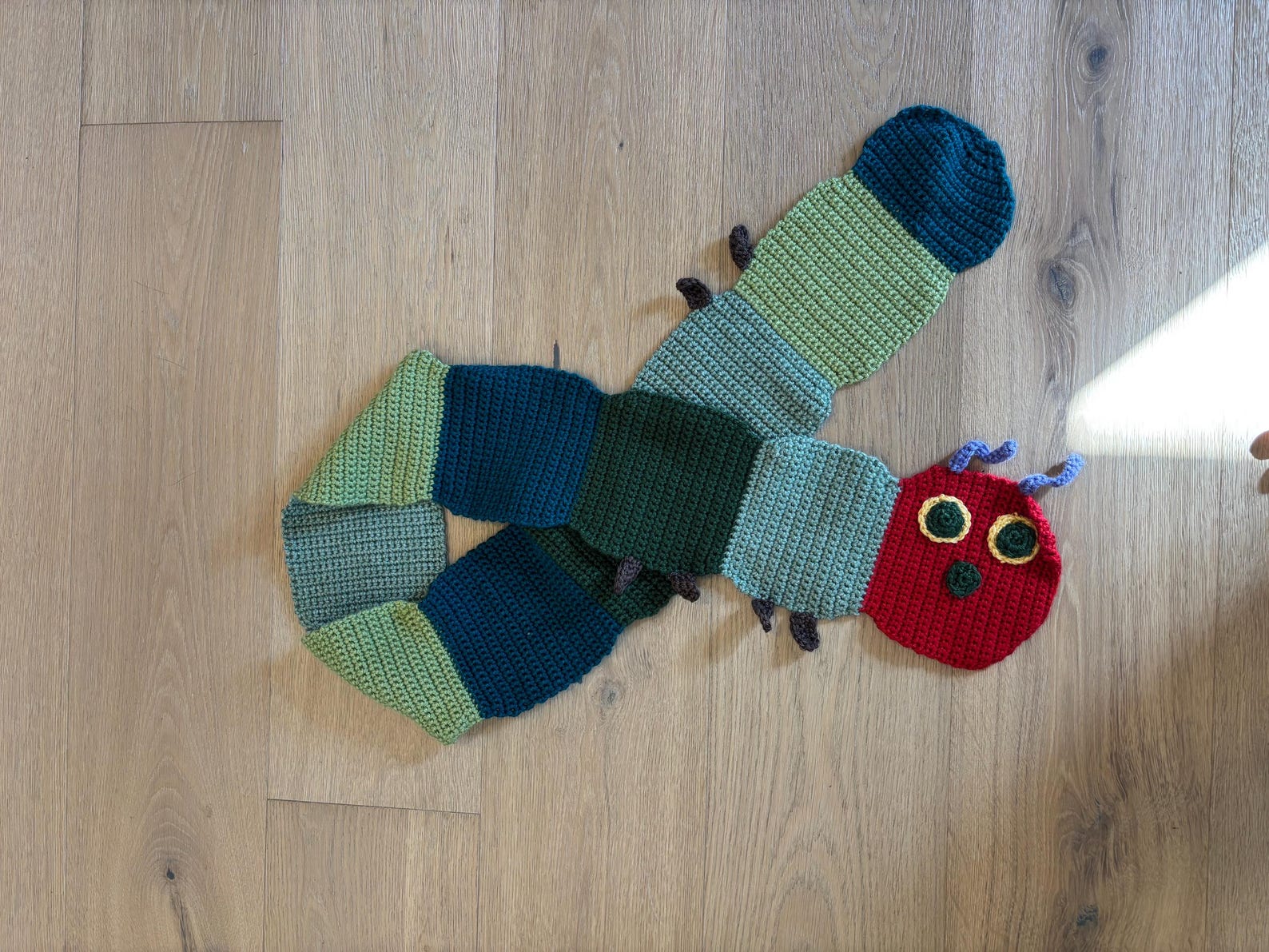Very Hungry Caterpillar Crochet Scarf Pattern Digital PDF Download ...